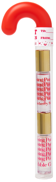 Candy Cane Kissing Potion Kit: Bubble Gum & Strawberry | Tinte Cosmetics